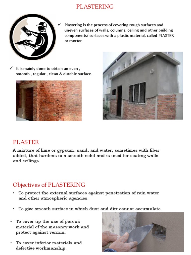Plastering | PDF | Plaster | Materials