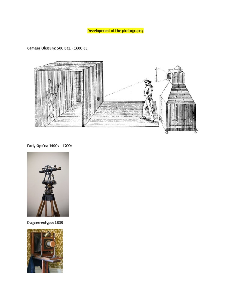Development of The Photography | PDF