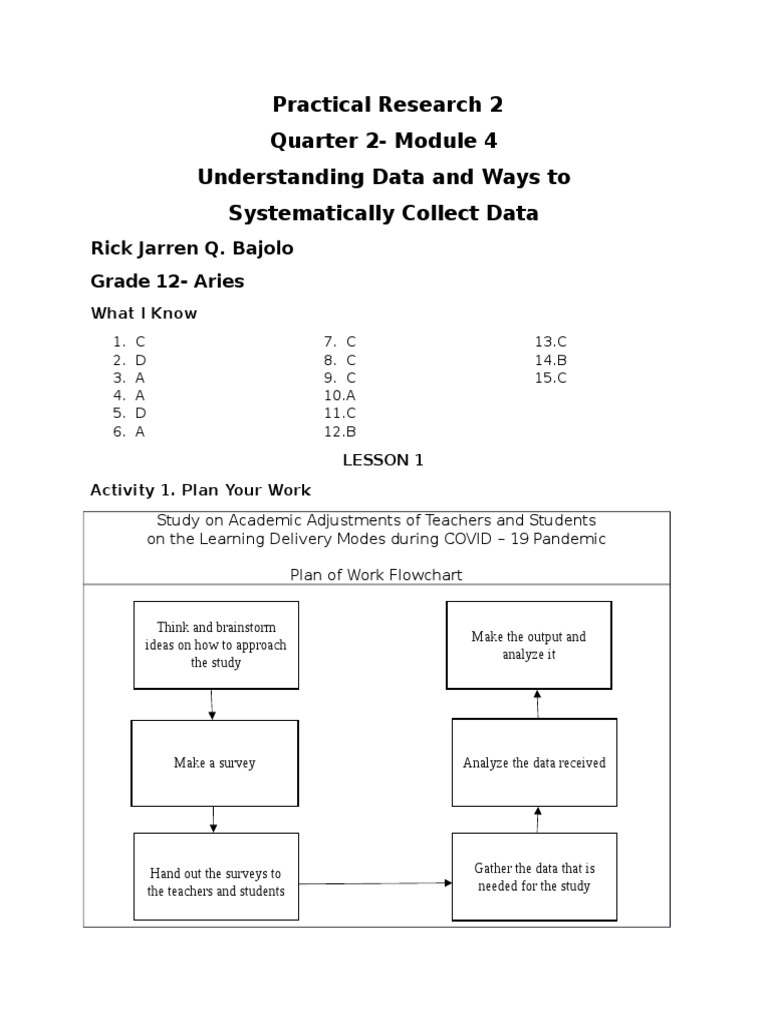 Prac Research Mod 4 | PDF | Statistics | Sampling (Statistics)