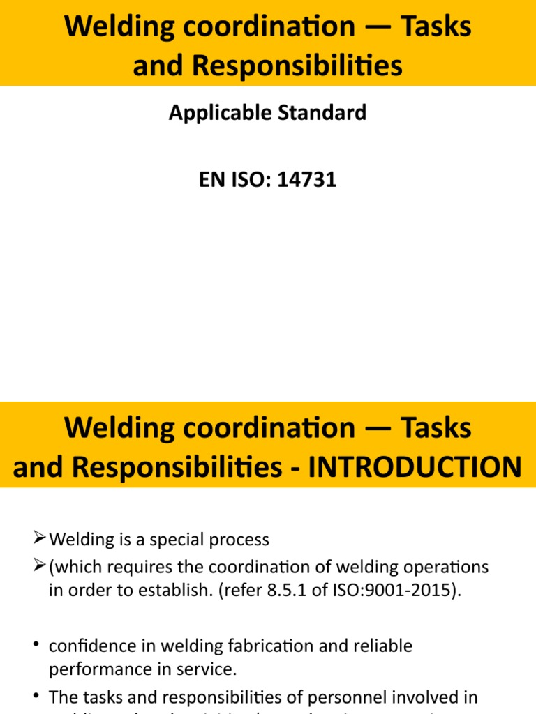 Welding Coordination Guidelines | PDF | Welding | Construction