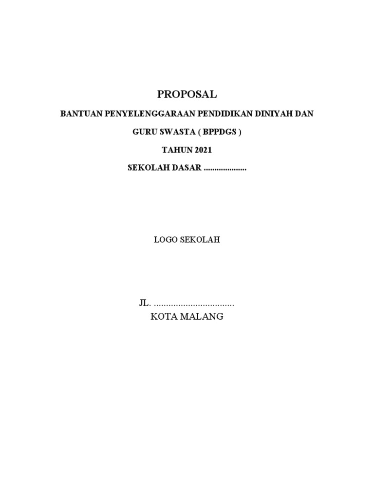 Contoh Proposal Madin 2021 | PDF