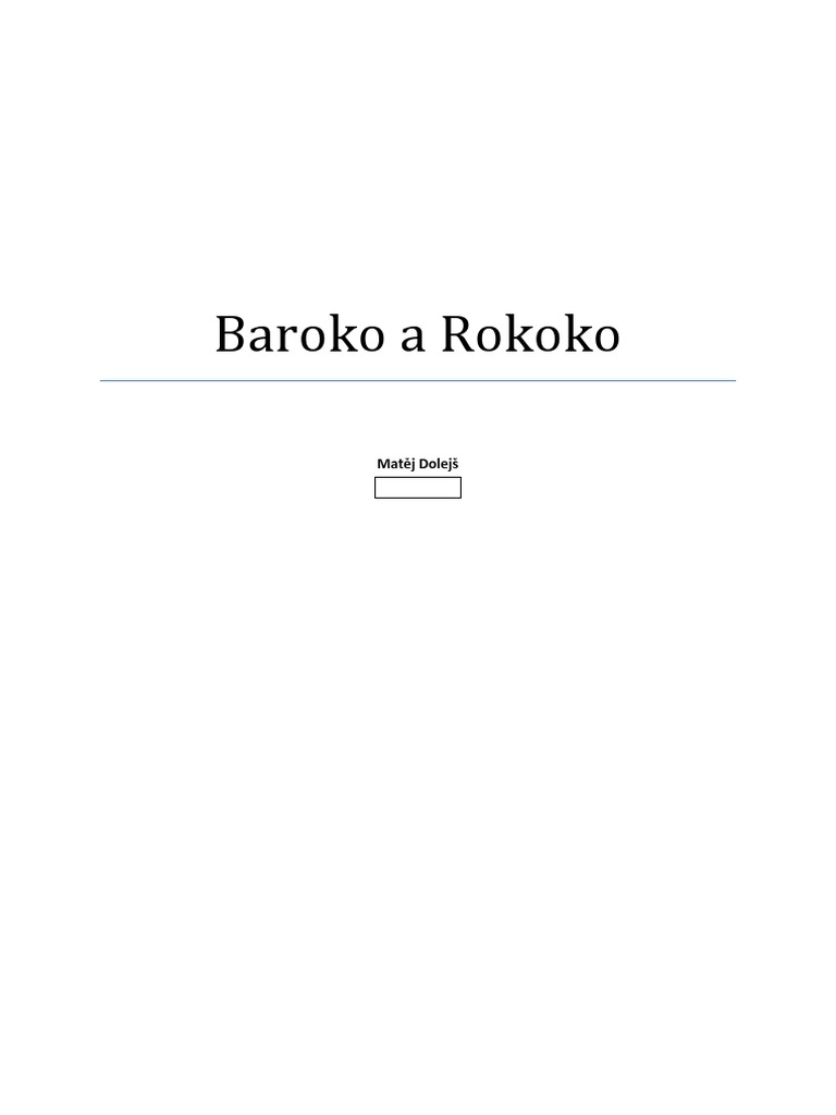 Baroko | PDF