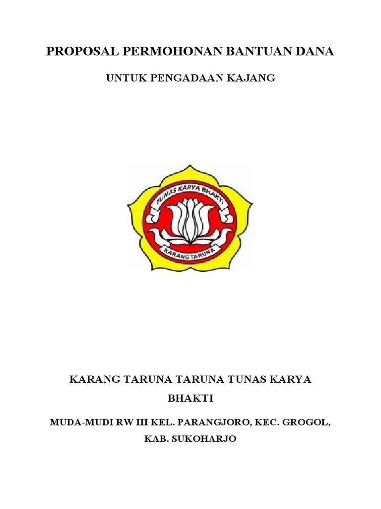 Proposal Permohonan Bantuan Dana | PDF | Ilmu Sosial | Sains & Matematika