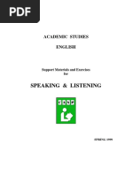 Listening and Speaking Activities Grade 6 | PDF | Nonverbal ...