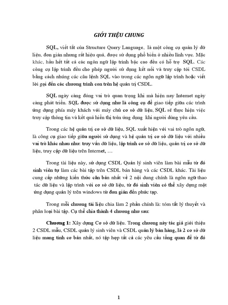 BT SQL - Huyen 1 | PDF