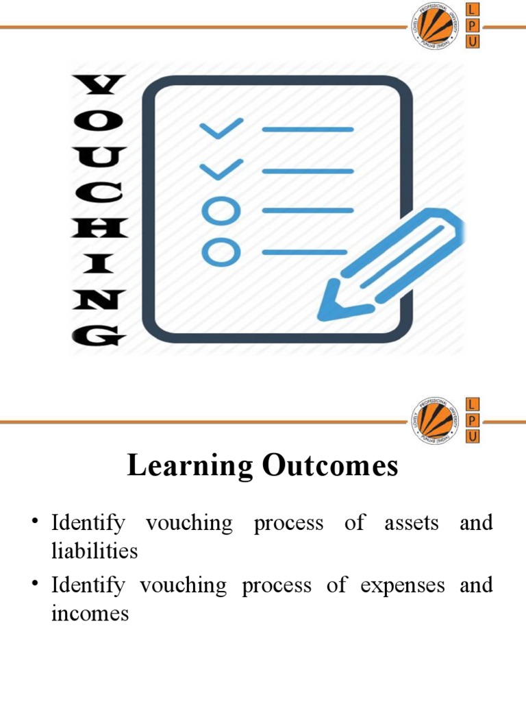 Lecture 15 Vouching of Income and Expenses | PDF | Banks | Invoice