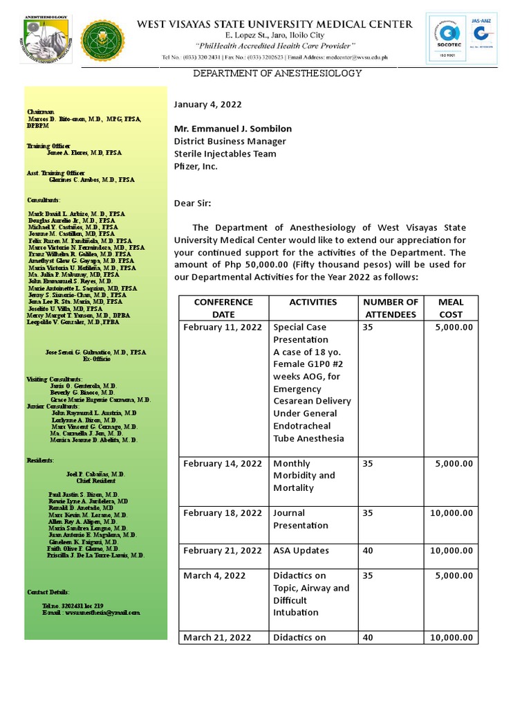 Letter For Pfizer 2 | PDF | Health Sciences | Pain