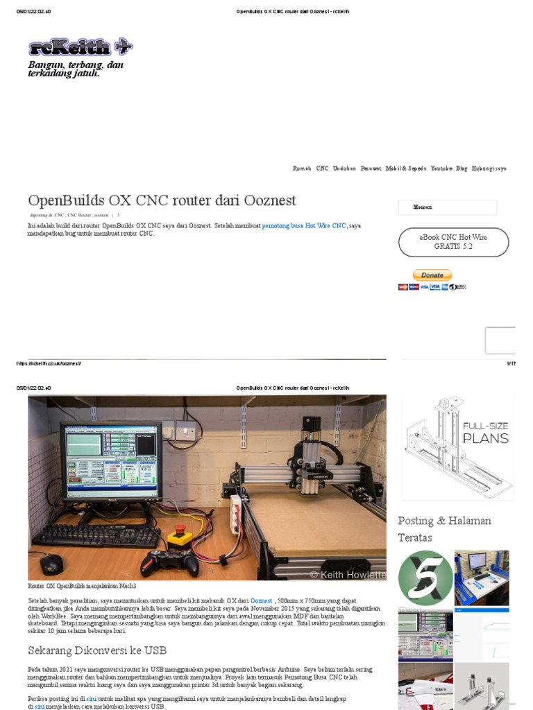 OpenBuilds OX CNC Router Dari Ooznest | PDF