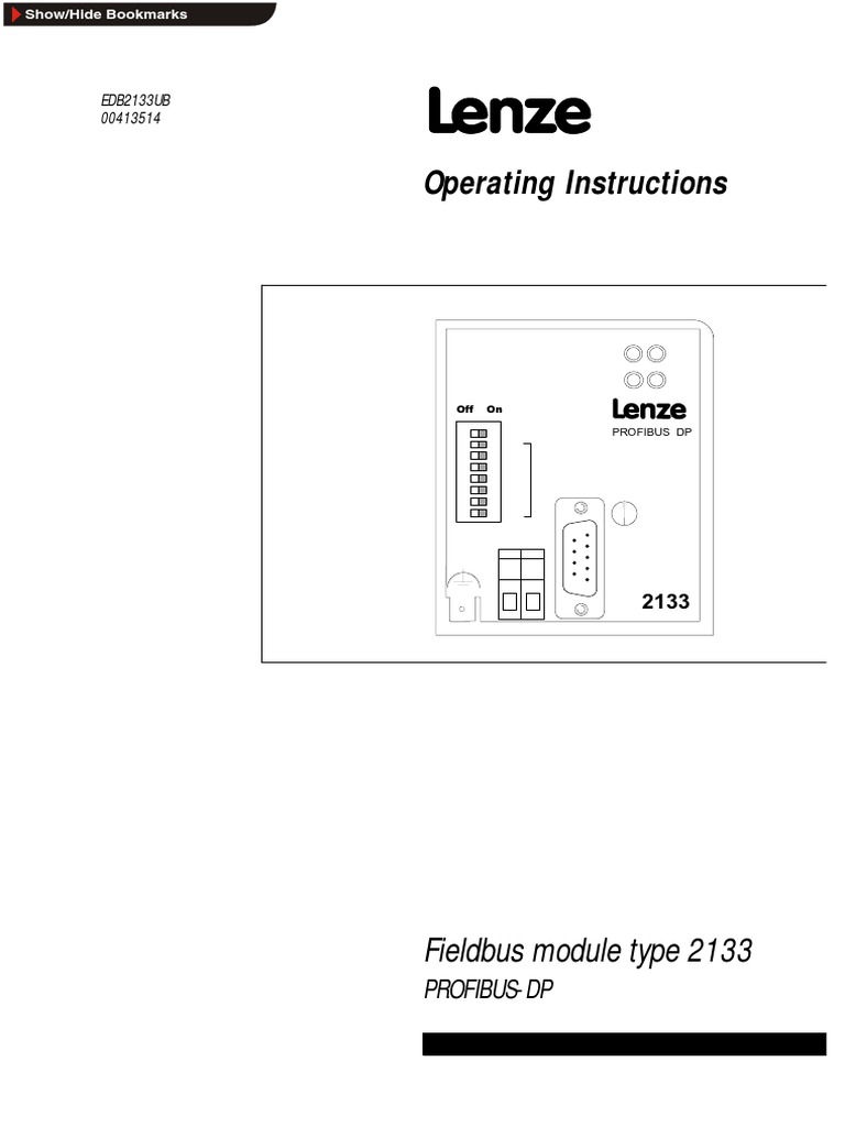 Lenze 2133 PROFIBUS-DP Manual | PDF | Safety | Electrical Connector