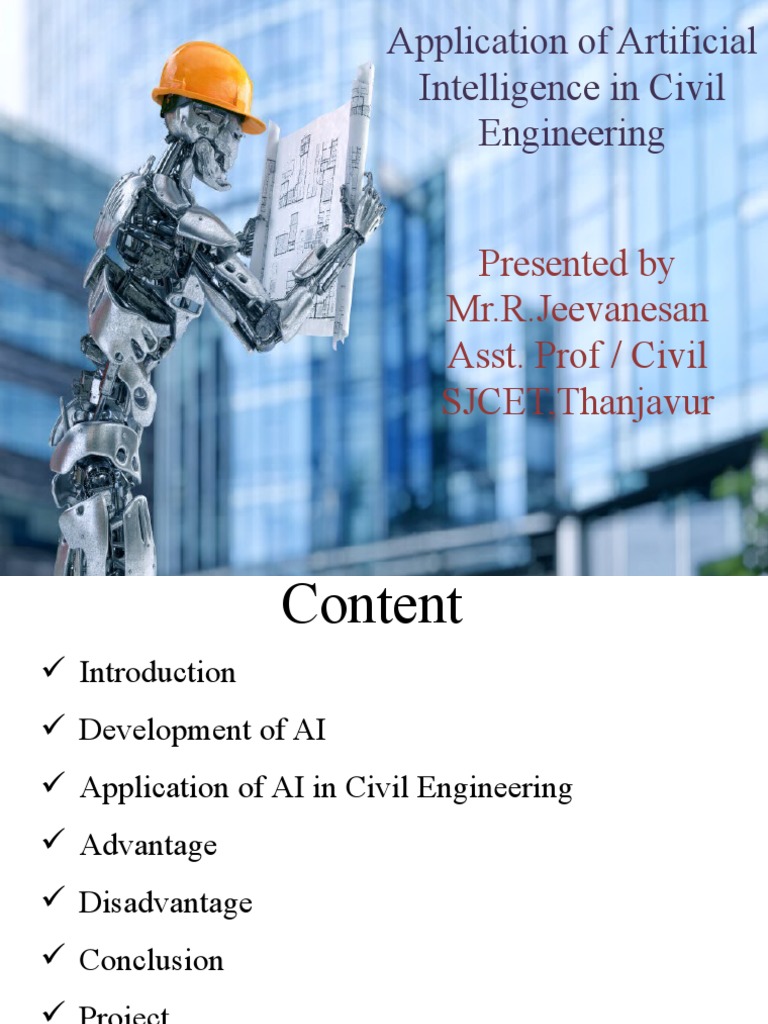 Application Of Artificial Intelligence In Civil Engineering Pdf