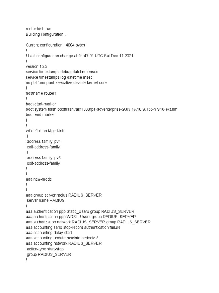 Asr Pppoe | PDF | Ip Address | Radius