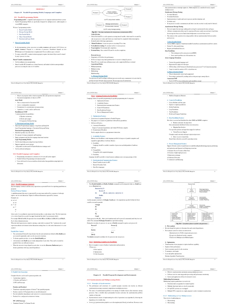Chapter-10 Parallel Programming Models, Languages and Compilers | Download Free PDF | Parallel ...