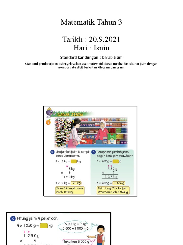 Matematik Tahun 3 | PDF
