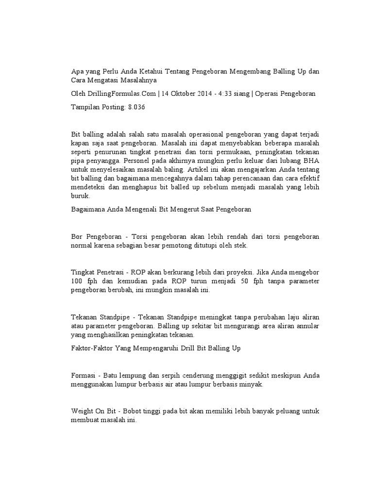 Bit Balling Problem | PDF