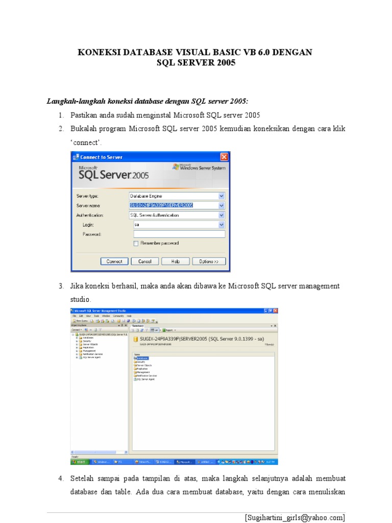Koneksi Database Visual Basic VB 6 | PDF