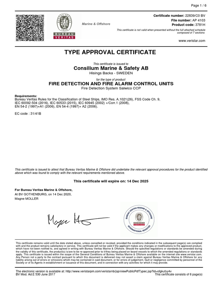 Type Approval Certificate | PDF | Computer Engineering | Computing