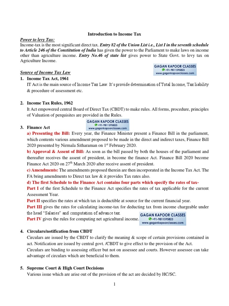 Taxation Notes Merged | PDF | Capital Gains Tax | Taxes