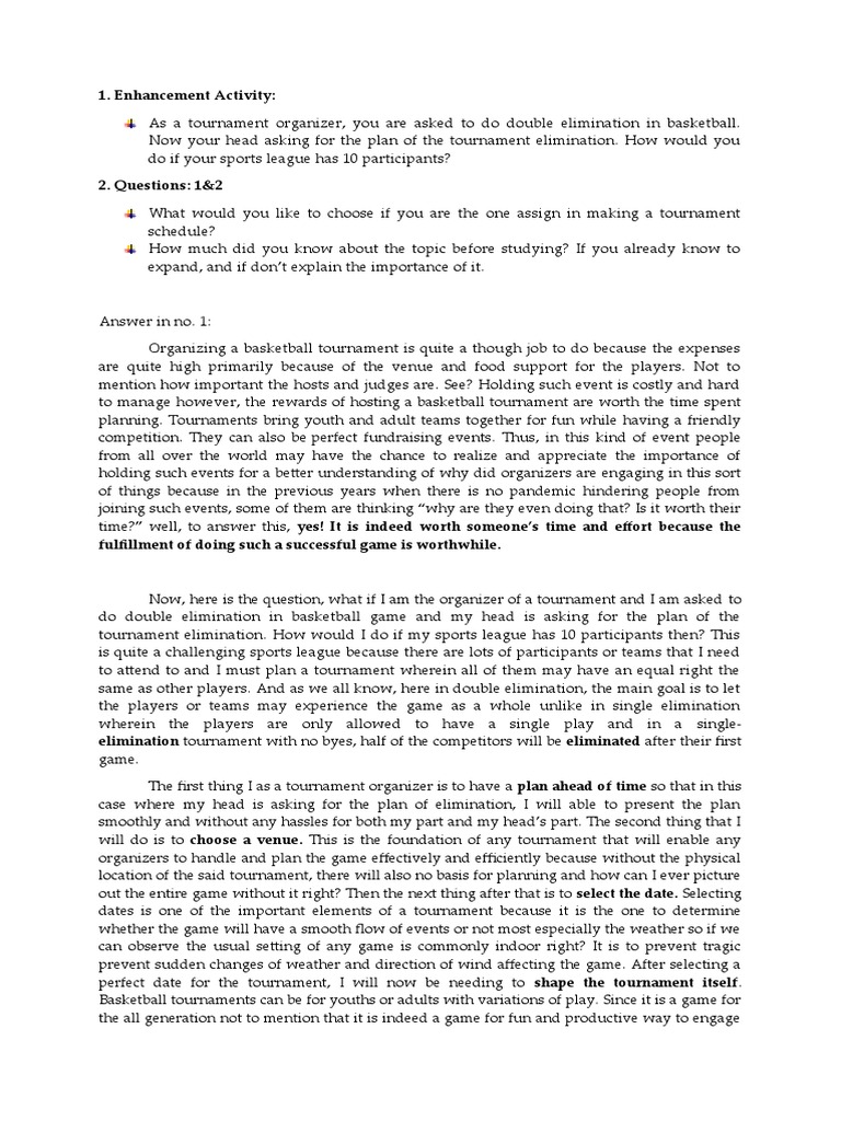 Types-of-Tournaments PART 2 | PDF | Tournament | Sports
