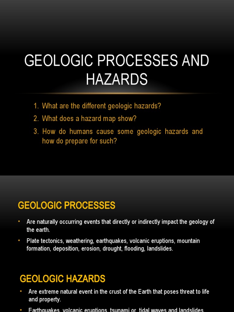 Geologic Processes and Hazards | PDF | Volcano | Earthquakes