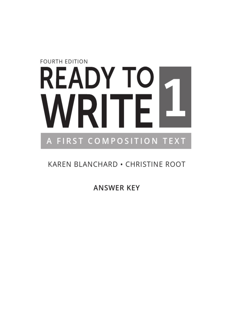 A First Composition Text: Karen Blanchard - Christine Root | PDF ...