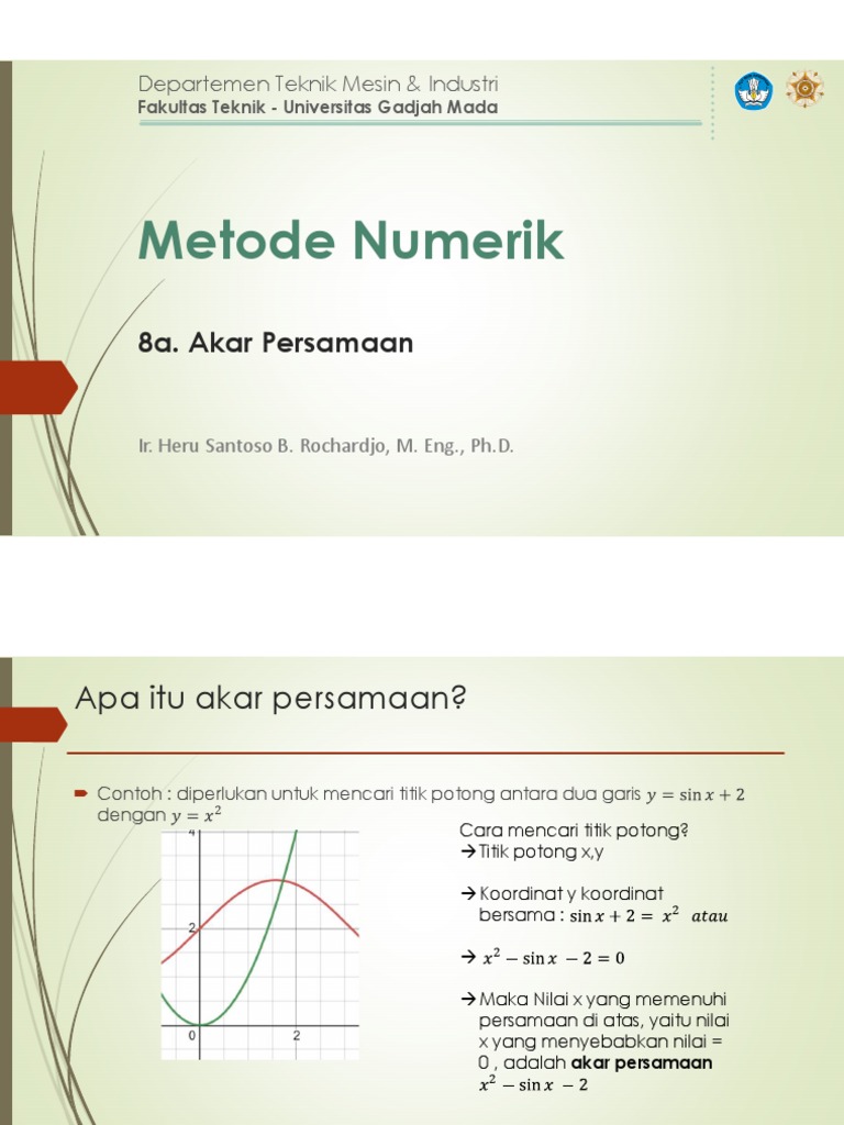 Metode Bisection untuk Akar Persamaan | PDF