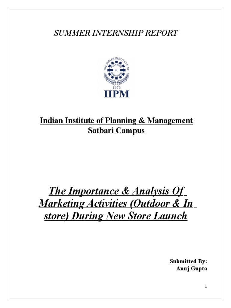 Reliance Retail Project | PDF | Retail | Economies