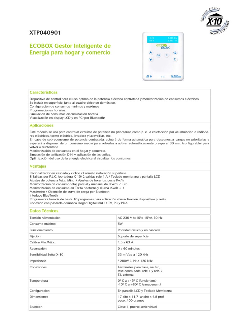Eco Box | PDF | Relé | Bluetooth