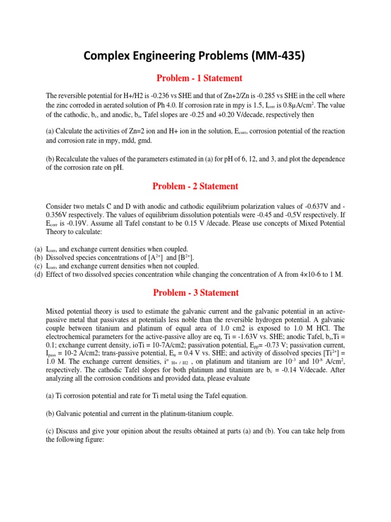 Complex Engineering Problem MM435 Section A M B Fall 2021 | PDF ...
