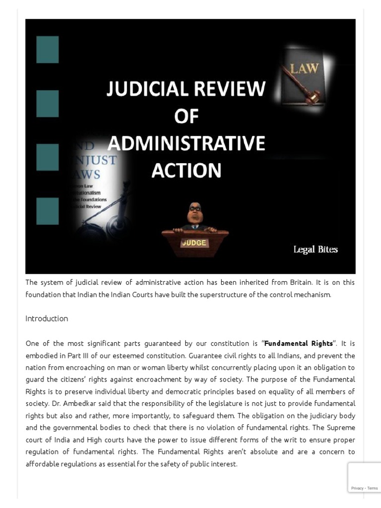 ADMIN Judicial Review of Administrative Action | PDF | Writ | Damages