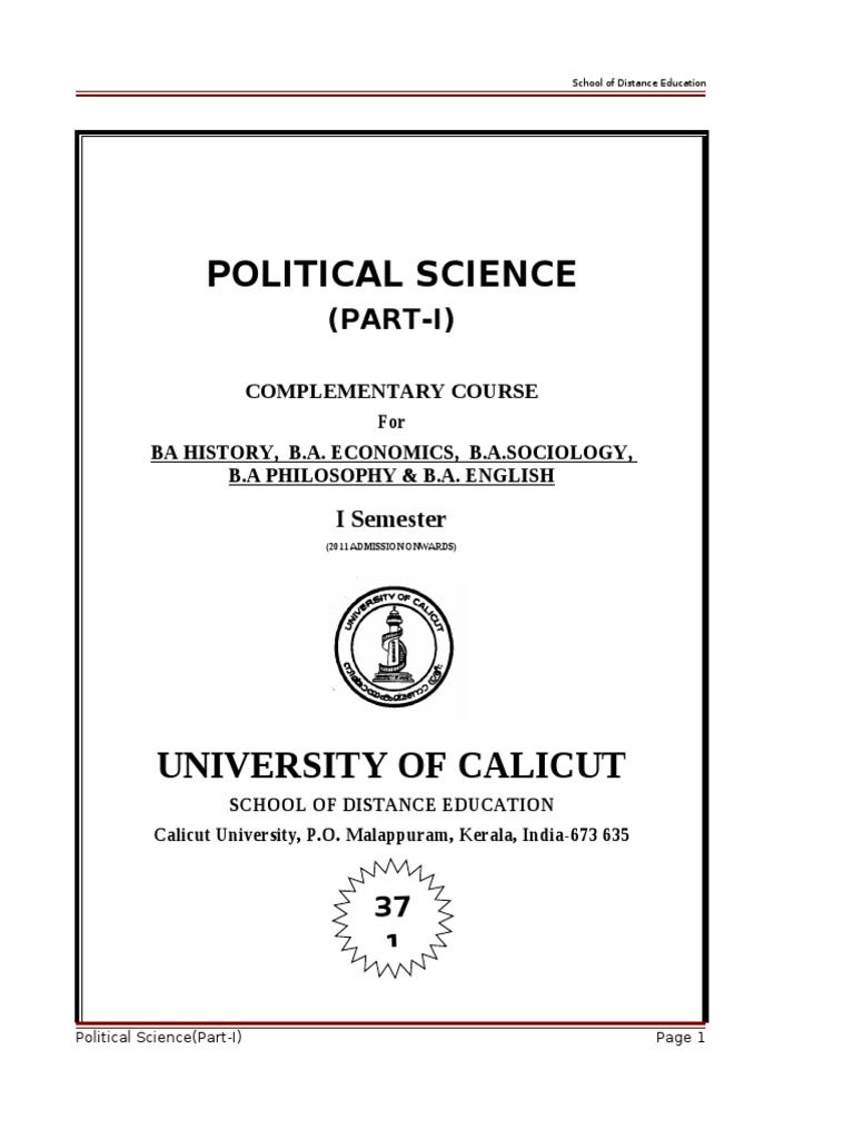 Political Science Notes 2 | PDF | Science | Political Science