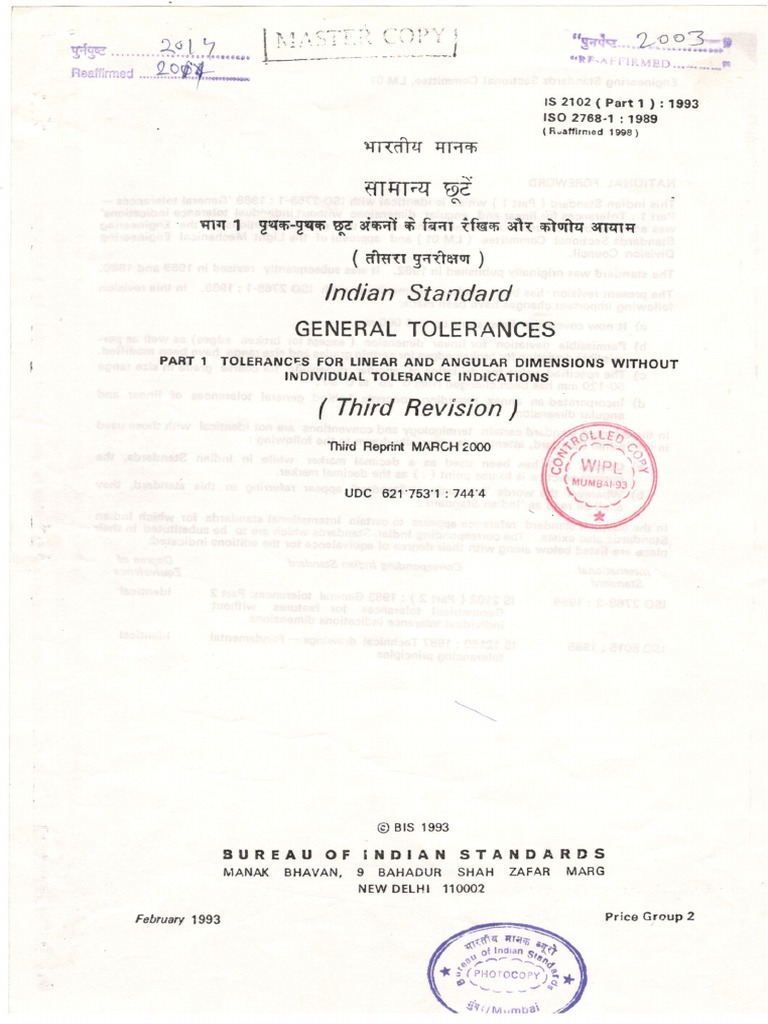 Is 2102 Part 1 | PDF