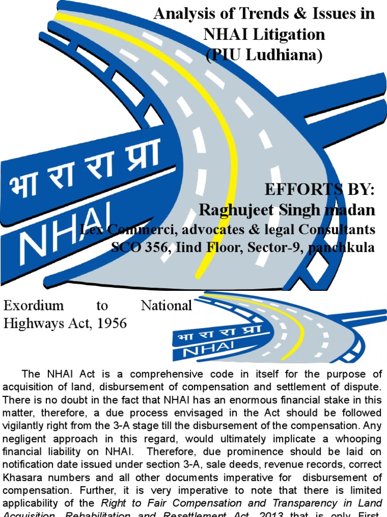 NHAI PPT Edited | PDF | Government | Justice
