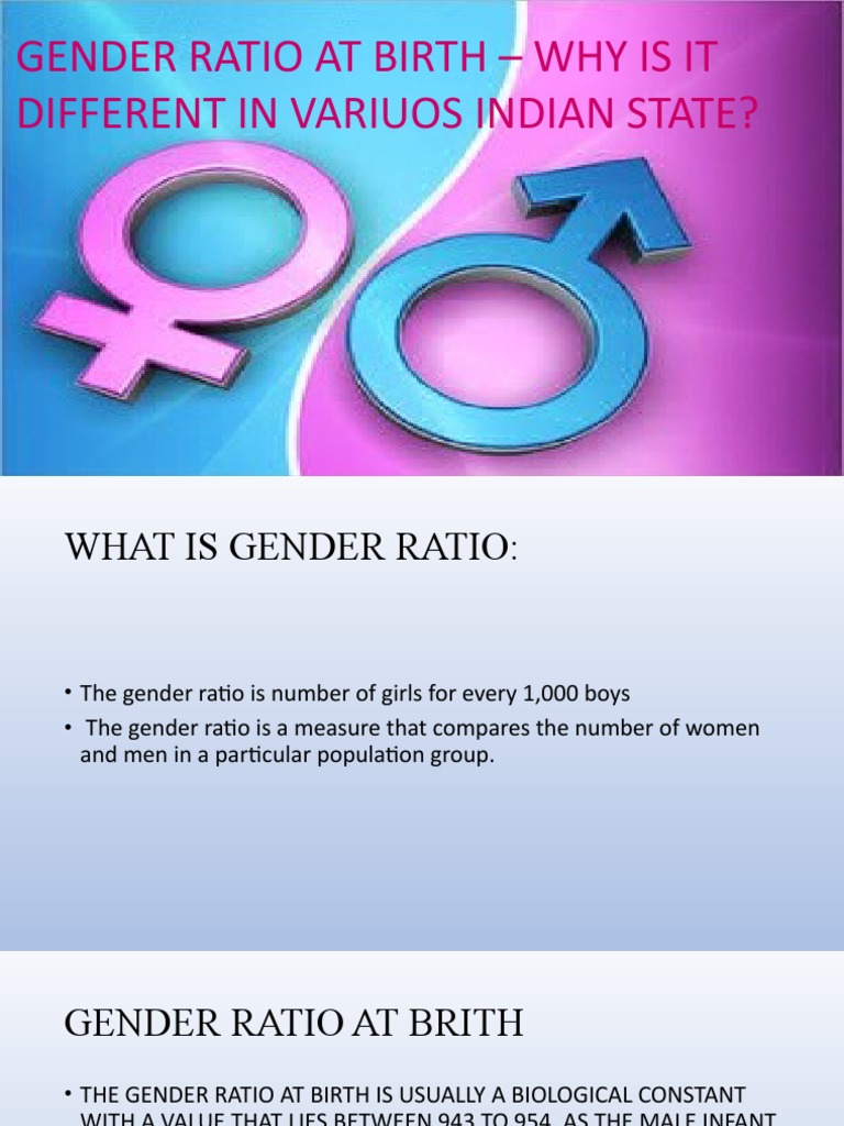 Gender Ratio at Birth in India | PDF | Social Science | Self-Improvement