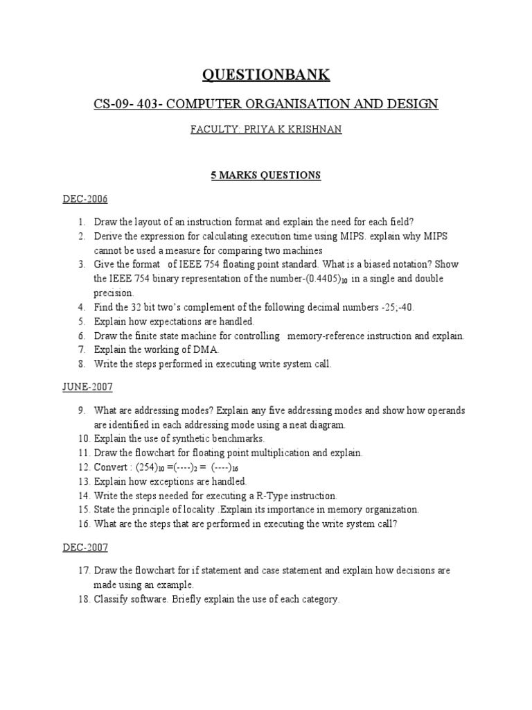 Computer Organization and Design | PDF | Computer Data Storage | Subroutine