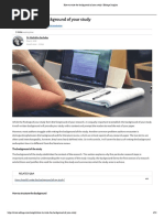 Introduction Vs Background of The Study | PDF