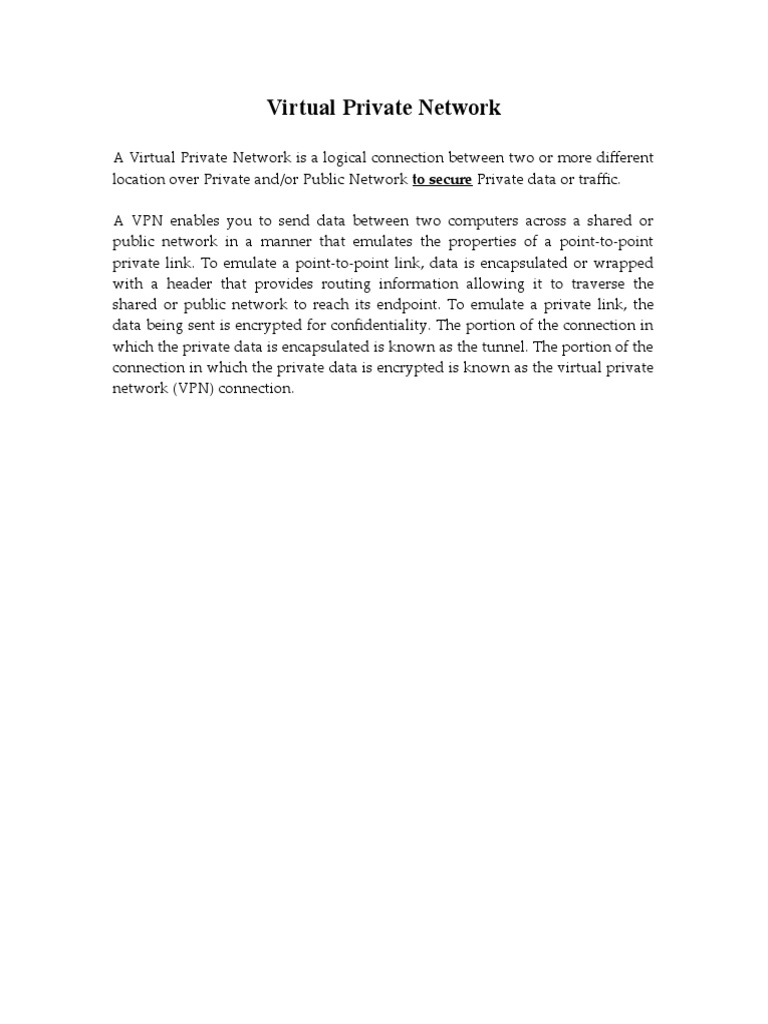 Virtual Private Network Pdf Virtual Private Network Computer Network