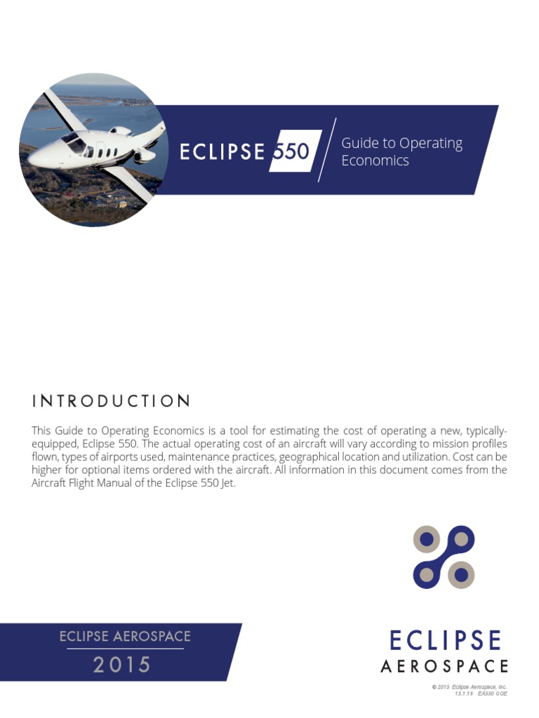 Eclipse 550 Guide To Operating Economics | PDF | Aircraft | Takeoff