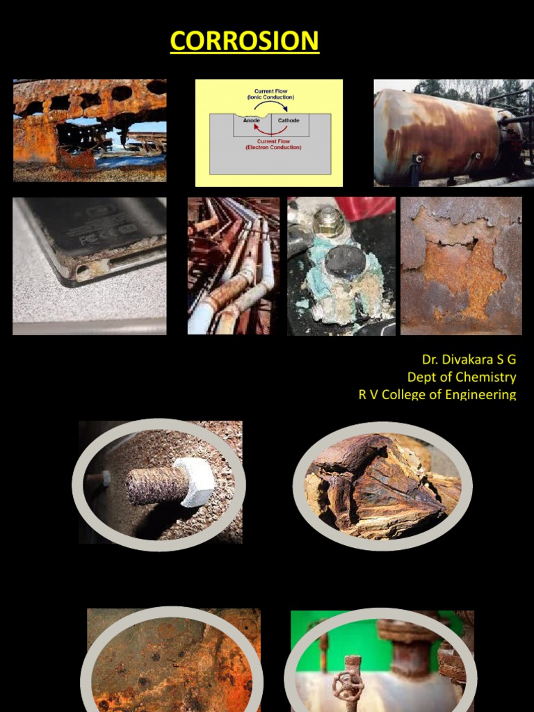 Corrosion: Dr. Divakara S G Dept of Chemistry R V College of ...