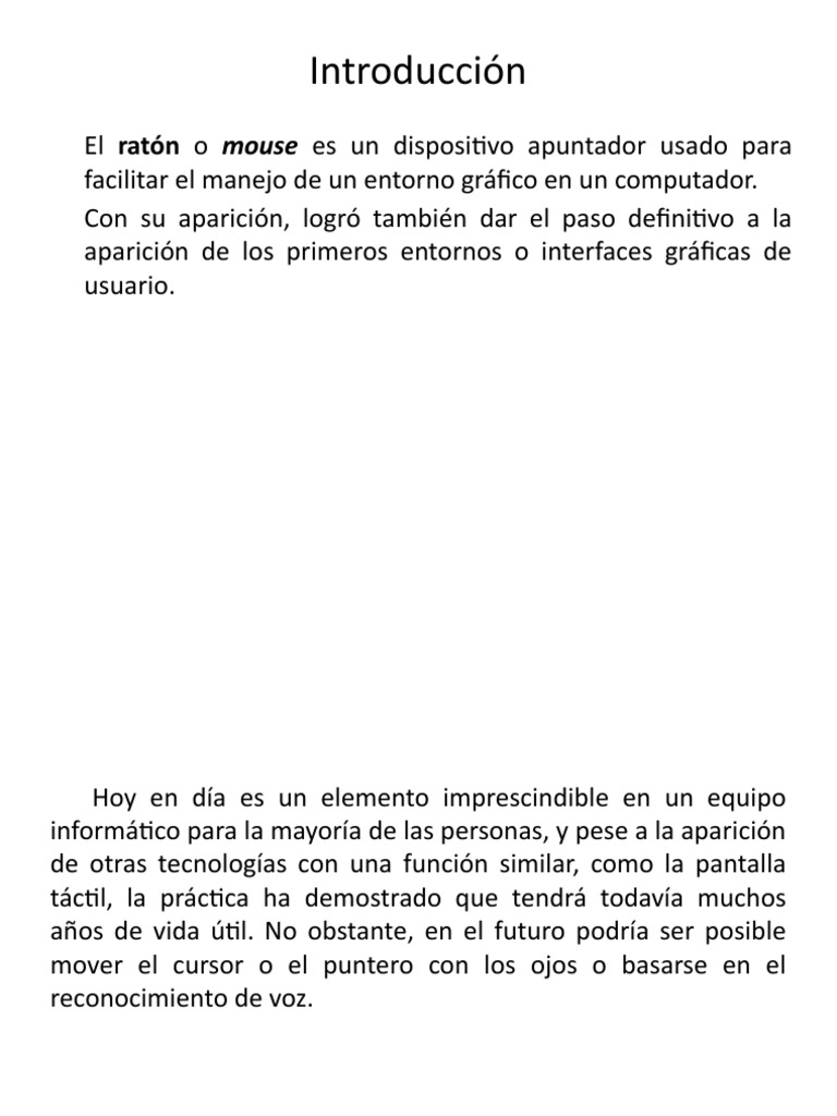 Introducción Mouse | PDF