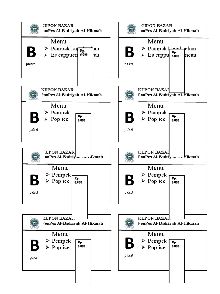 Kupon Bazar 17 | PDF
