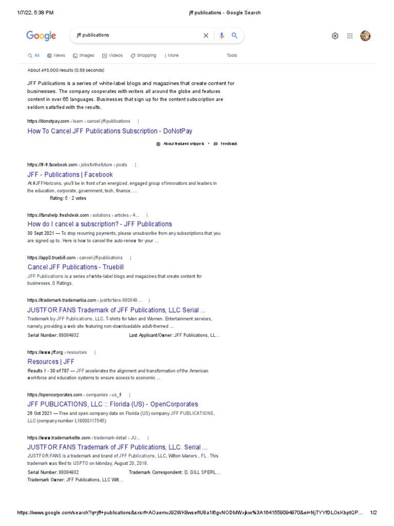 JFF Publications - Google Search | PDF | Subscription Business Model ...