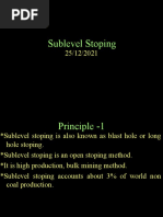 Sublevel Open Stoping Method | PDF | Mining