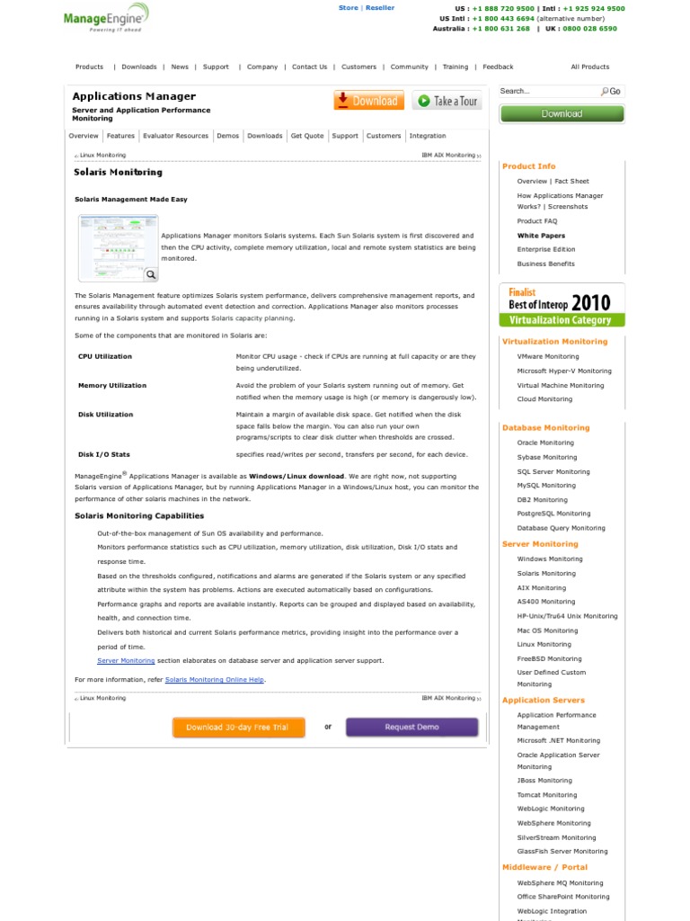 Solaris Monitoring, CPU Utilization, Memory Utilization | PDF | Oracle ...