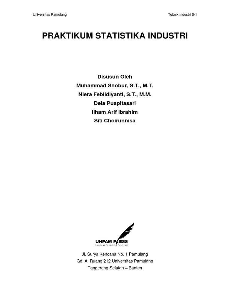 Tin0271 - Praktikum Statistik Industri | PDF | Seni