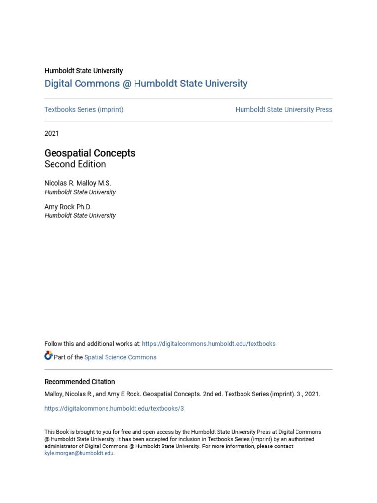 Geospatial Concepts Second Edition | PDF | E Books | Geographic ...