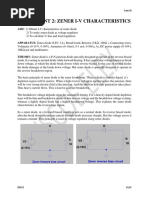 Zener Diode Lab Report | PDF | Diode | Electrical Equipment