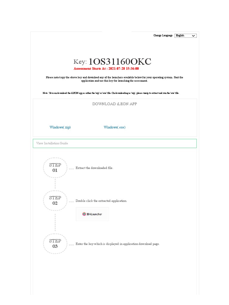 Launching Online Assessments: A Guide to Using the iLEON Application ...