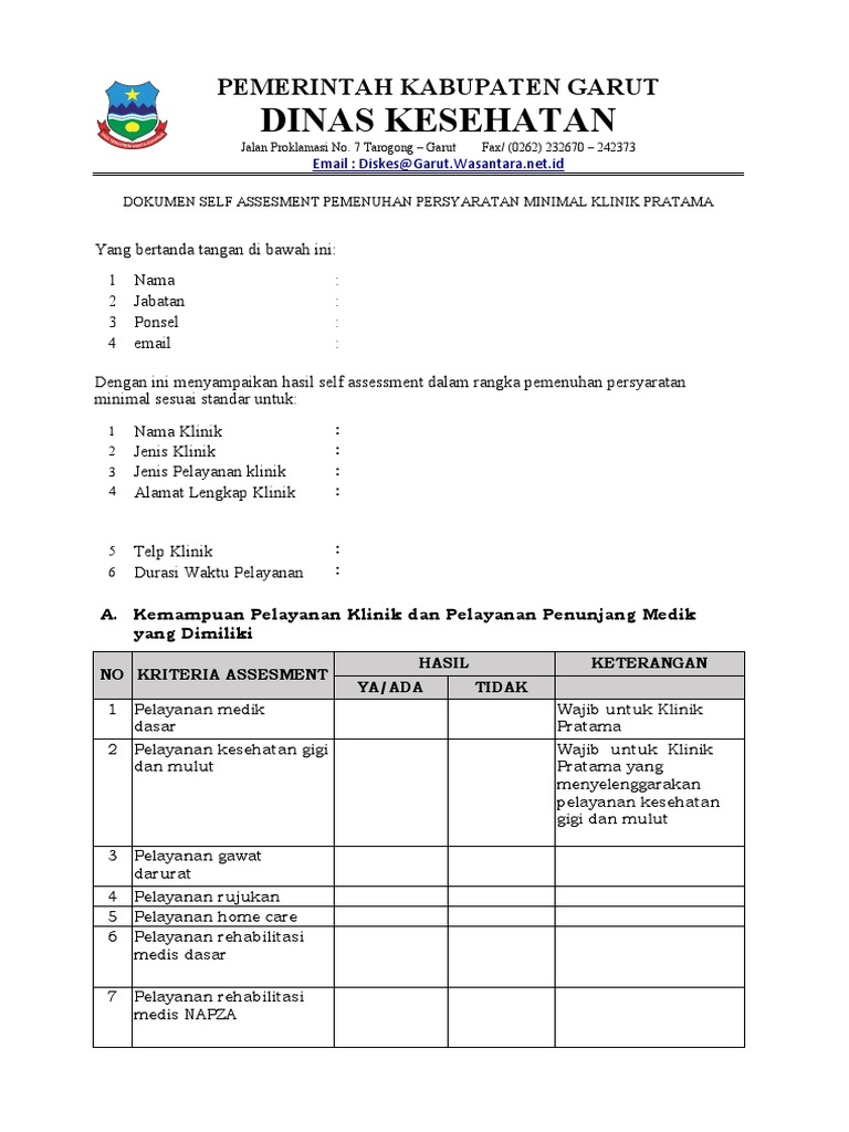 Self Assessment Klinik | PDF