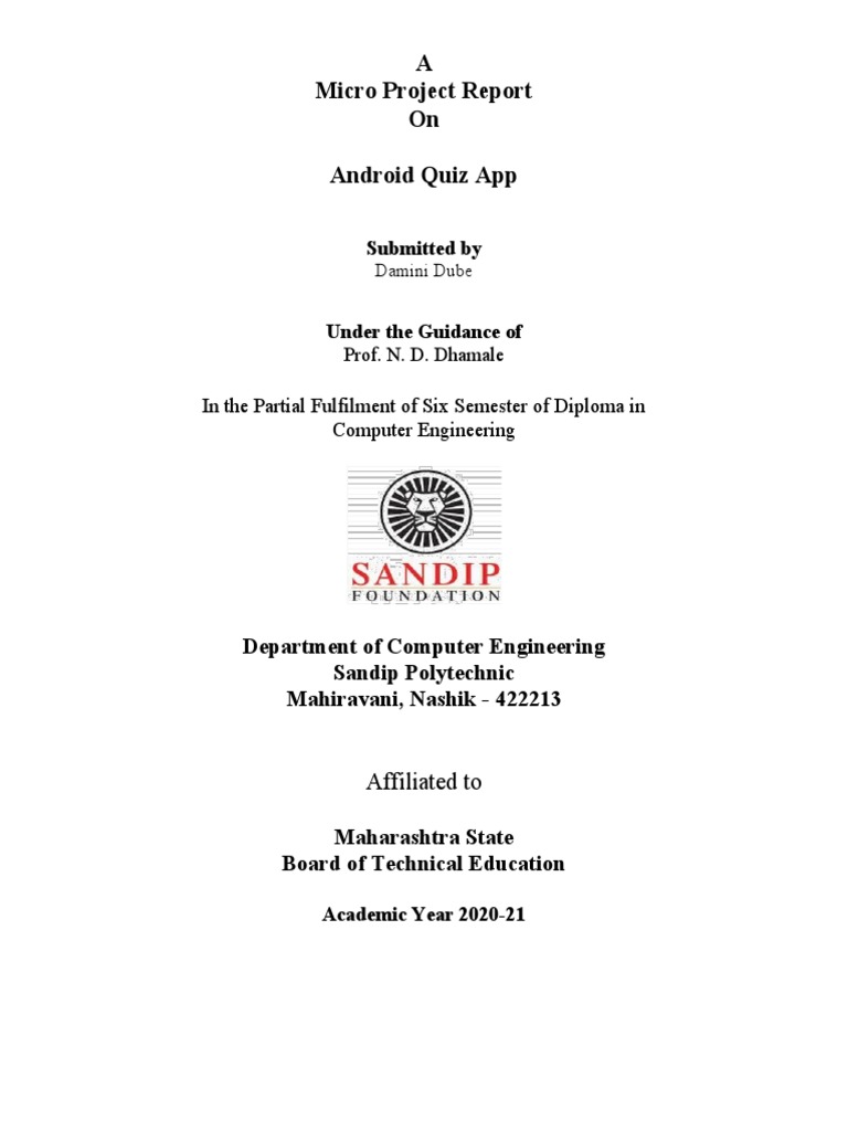 MAD 22617 Microproject | PDF | Method (Computer Programming) | Class (Computer Programming)