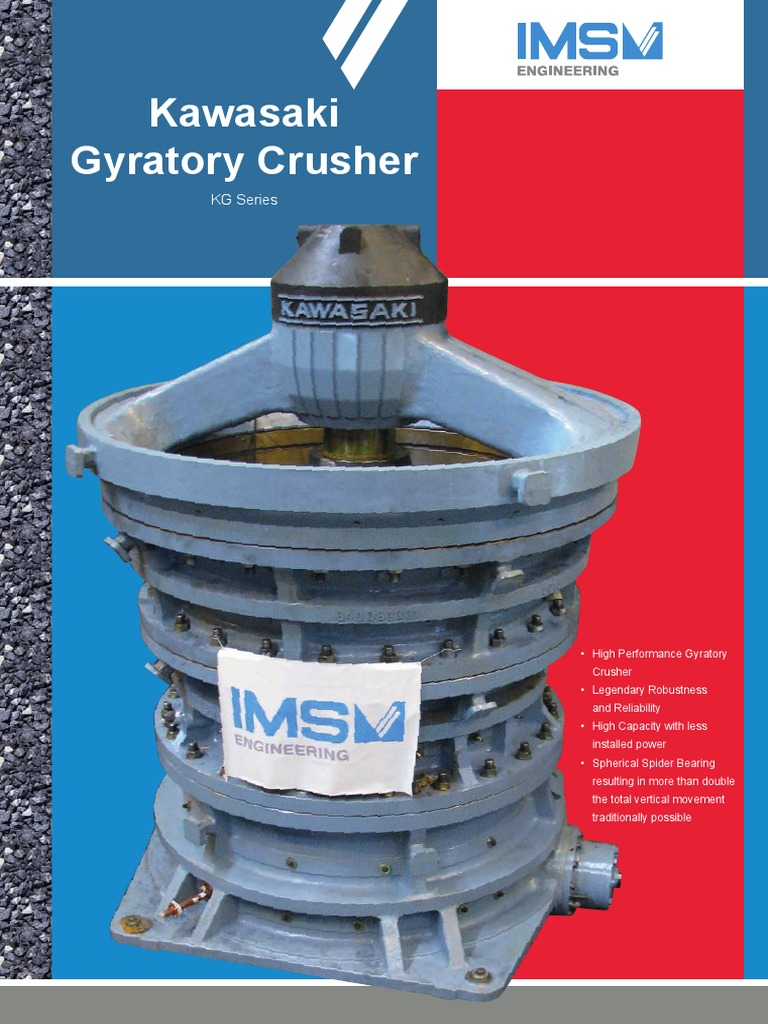 Kawasaki Gyratory Crusher: KG Series | PDF | Bearing (Mechanical ...